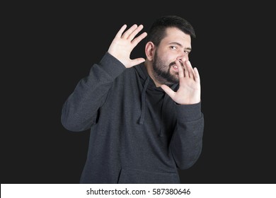 Handsome Man Scared Stock Photo 587380646 | Shutterstock