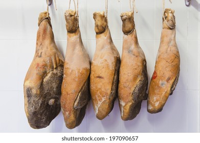 Hanging Parma Ham Stock Photo 197090657 | Shutterstock