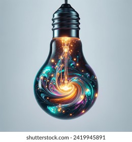 Hanging Upside Down Light Bulb Full — изображение, созданное ИИ ...