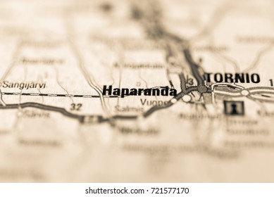 Haparanda On Map Stock Photo (Edit Now) 721577170