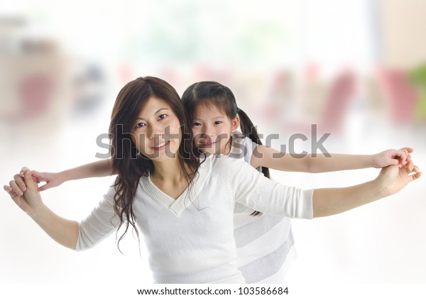 Happy Asian Mother Piggyback Ride Daughter Stock Photo (Edit Now) 103586684 Happy Asian Mother Piggyback Ride Daughter Stock Photo (Edit Now) 103586684