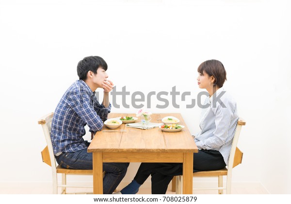 Happy Couples Table Stock Photo 708025879 | Shutterstock