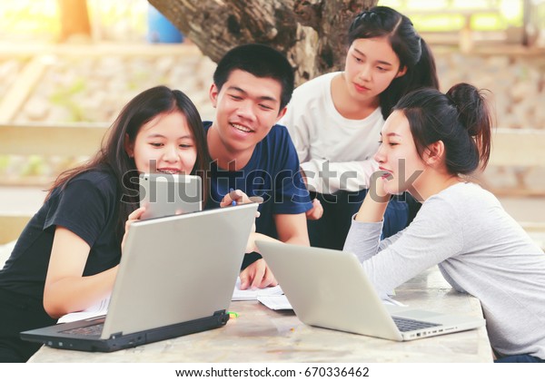 Happy Young Multiracial Group Young University Stock Photo 670336462 ... Happy Young Multiracial Group Young University Stock Photo 670336462 ...