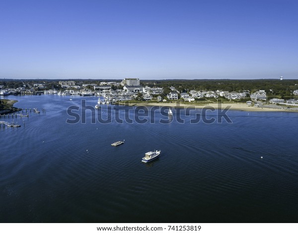 Harbor Boat Beach Cape Code Massachusetts Stock Photo 741253819 ...