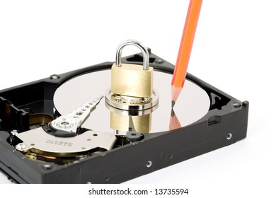 Hammer Destroying Hard Disk Drive On Stock Photo (Edit Now) 423419428