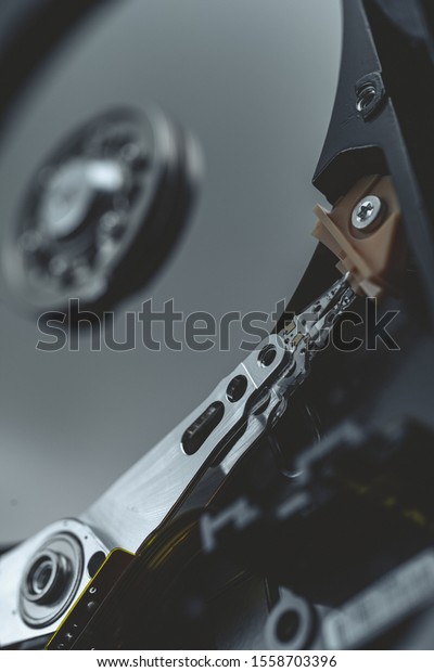 Hard Drive Internal Structure Mechanical Hard Stock Photo 1558703396 ...