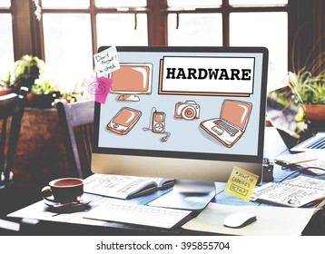Hardware Software Electronics Technology Concept Stock Photo 395855704 ...