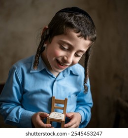 Ultra Orthodox Jewish Hasidic Boy Looking AI-generated image 2545458531 ...