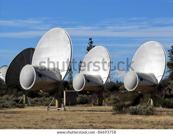 Hat Creek Allen Telescope Array These Stock Photo 86693758 | Shutterstock