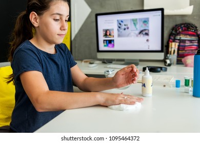 Young Girl Having Fun Bubble Slime Stock Photo 1088596712 | Shutterstock