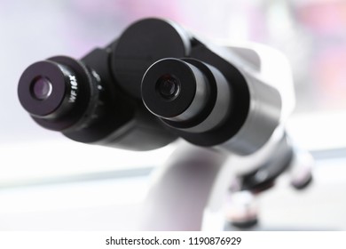 Head Microscope On Background Laboratory Study Stock Photo 1190876929 ...