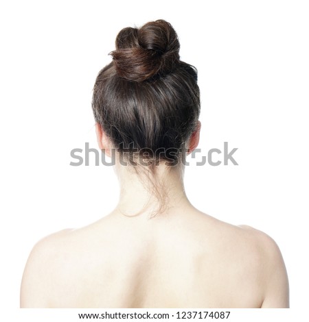 Head Shoulder Back View Young Woman Stock Photo (Edit Now) 1237174087 ...