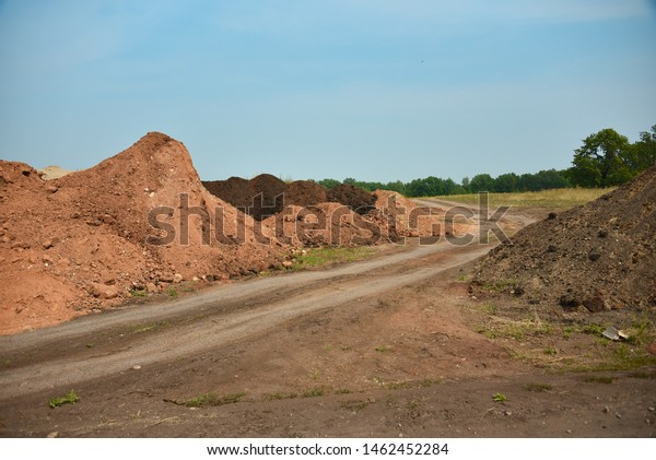 Heaps Multicolored Soil Construction Site Dirt Stock Photo 1462452284 ...
