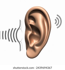 Ear Black Background AI-generated image 2494247607 | Shutterstock
