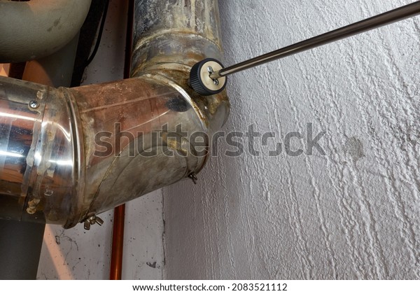 Heating Pipe Probe Measuring Device Soot Stock Photo 2083521112 ...