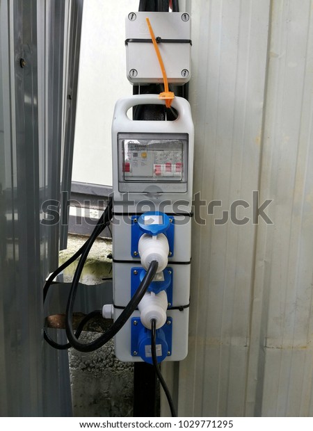 Heavy Duty Electrical Socket Plug Exposed Stock Photo 1029771295 ...