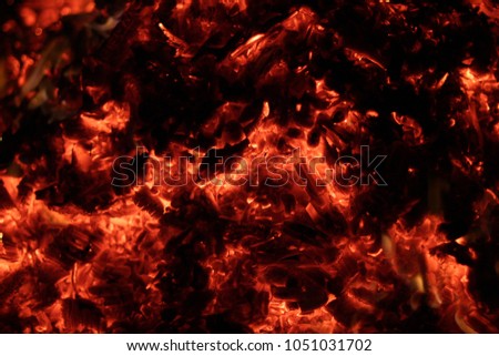 Hell Background Fire Flame On Black Stock Photo (Edit Now) 1051031702 ...