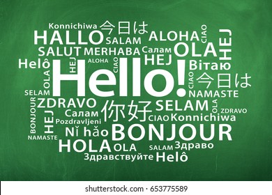 Hello Different Languages Stock Photo (Edit Now) 653775589