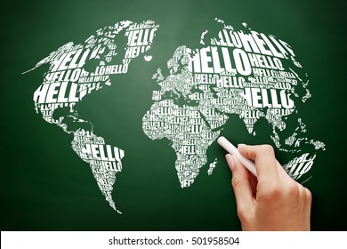 766 World map hello Images, Stock Photos & Vectors | Shutterstock