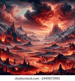 Hell AI-generated image 2499054403 | Shutterstock