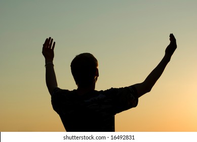 125 Uplifted Arms Man Images, Stock Photos & Vectors | Shutterstock