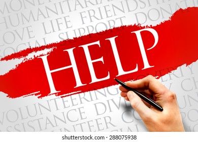 Help Word Cloud Concept Stock Photo 288075938 | Shutterstock
