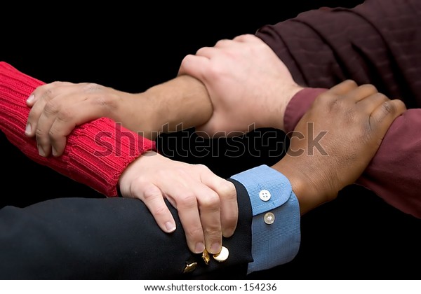Helping Hands Black Background Stock Photo (Edit Now) 154236