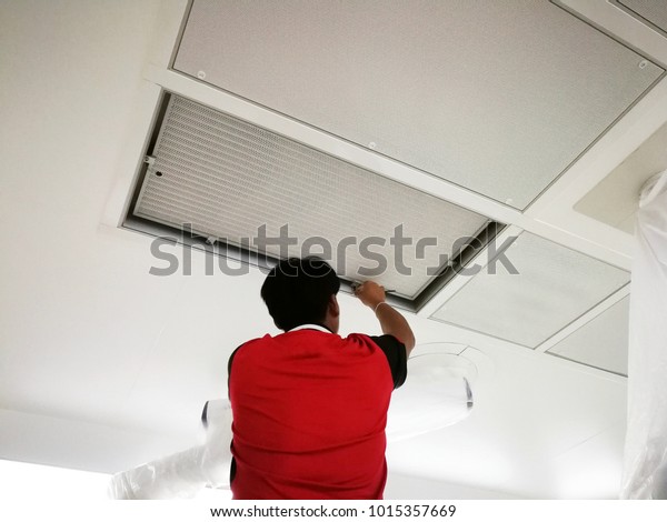 Hepa Filter Installation Testing Operating Room Stock Photo 1015357669 ...