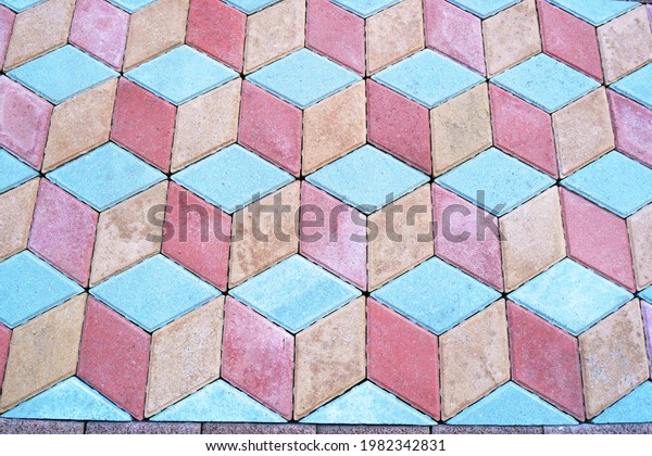 Herringbone Pattern Paving Seamless Texture Paving库存照片1982342831 ...