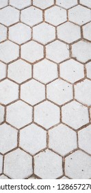 Hexagonal Stone Paved On Pathway Hexagon Stock Photo 1286572708 ...