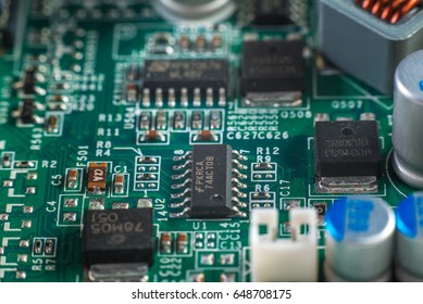 Industrial Microcircuit Elevator Control Controller Printed Stock Photo ...