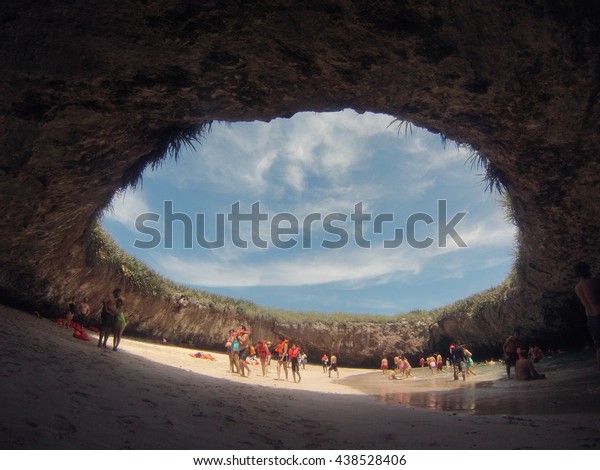 Hidden Beach Mexico Stock Photo (Edit Now) 438528406