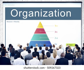 Hierarchy Organization Structure Position Chart Concept Stock Photo ...