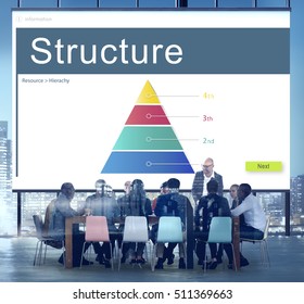 Hierarchy Organization Structure Position Chart Concept Stock Photo ...