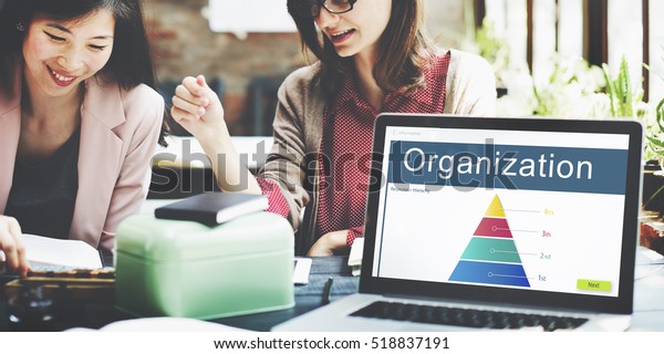 Hierarchy Organization Structure Position Chart Concept Stock Photo ...
