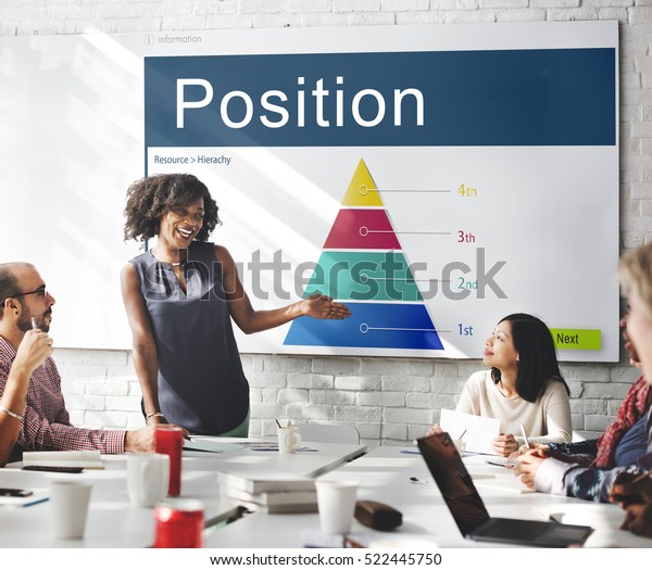 Hierarchy Organization Structure Position Chart Concept Stock Photo ...