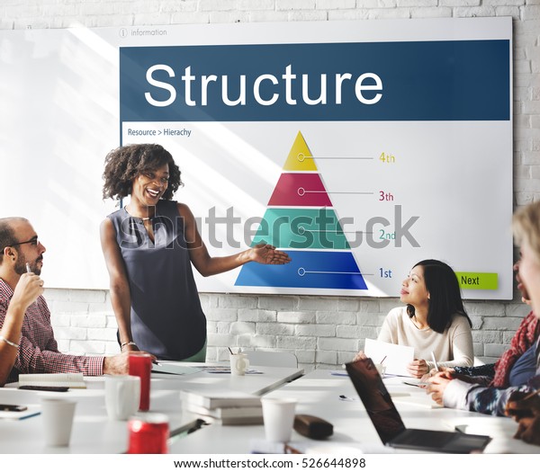 Hierarchy Organization Structure Position Chart Concept Stock Photo ...