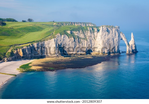 High Angle View Aval Cliff Etretat Stock Photo 2012809307 | Shutterstock