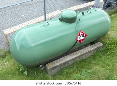 High Angle View Green Propane Tank Stock Photo 530675416 | Shutterstock