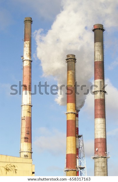 High Chimneys Factory Stock Photo 658317163 | Shutterstock