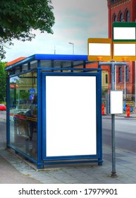 Blank Billboard On City Bus Station Stock Photo 159972329 | Shutterstock