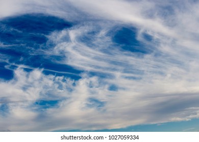 High Level Cirrus Cloud Some Cumulostratus Stock Photo 1027059334 ...