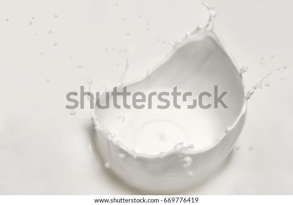High Milk Splash Stock Photo 669776419 | Shutterstock