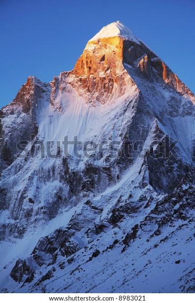 High Mountain Peak Stock Photo (Edit Now) 8983021