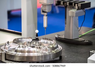 High Performance Coordinate Measuring Machine Measuring Stock Photo ...