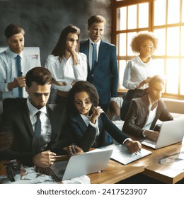 Group People That Look Smart That AI-generated image 2477801321 ...