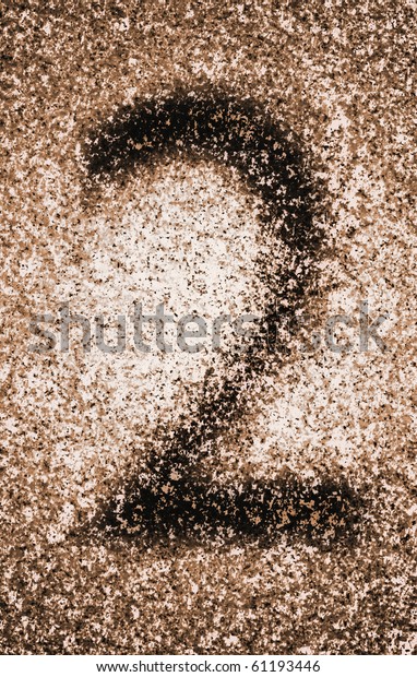 High Resolution Background Number Two Imprinted Stock Photo 61193446 ...