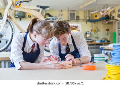 High School Students Using Electronic Equipment Stock Photo 1878695671 ...