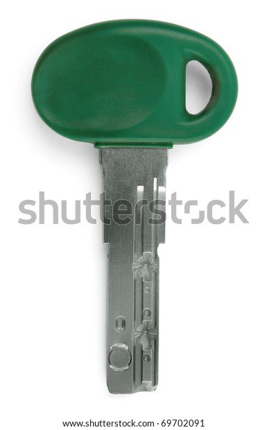 High Security Key Isolated On White Stock Photo (Edit Now) 69702091