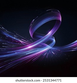 High Speed Technology Dynamic Digital Curve AI-generated image ...